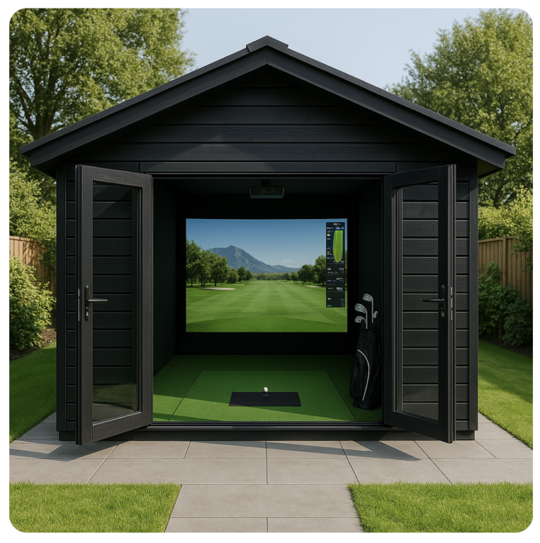 Golf Simulators For Home | Indoor Putting Green & Golf Rooms