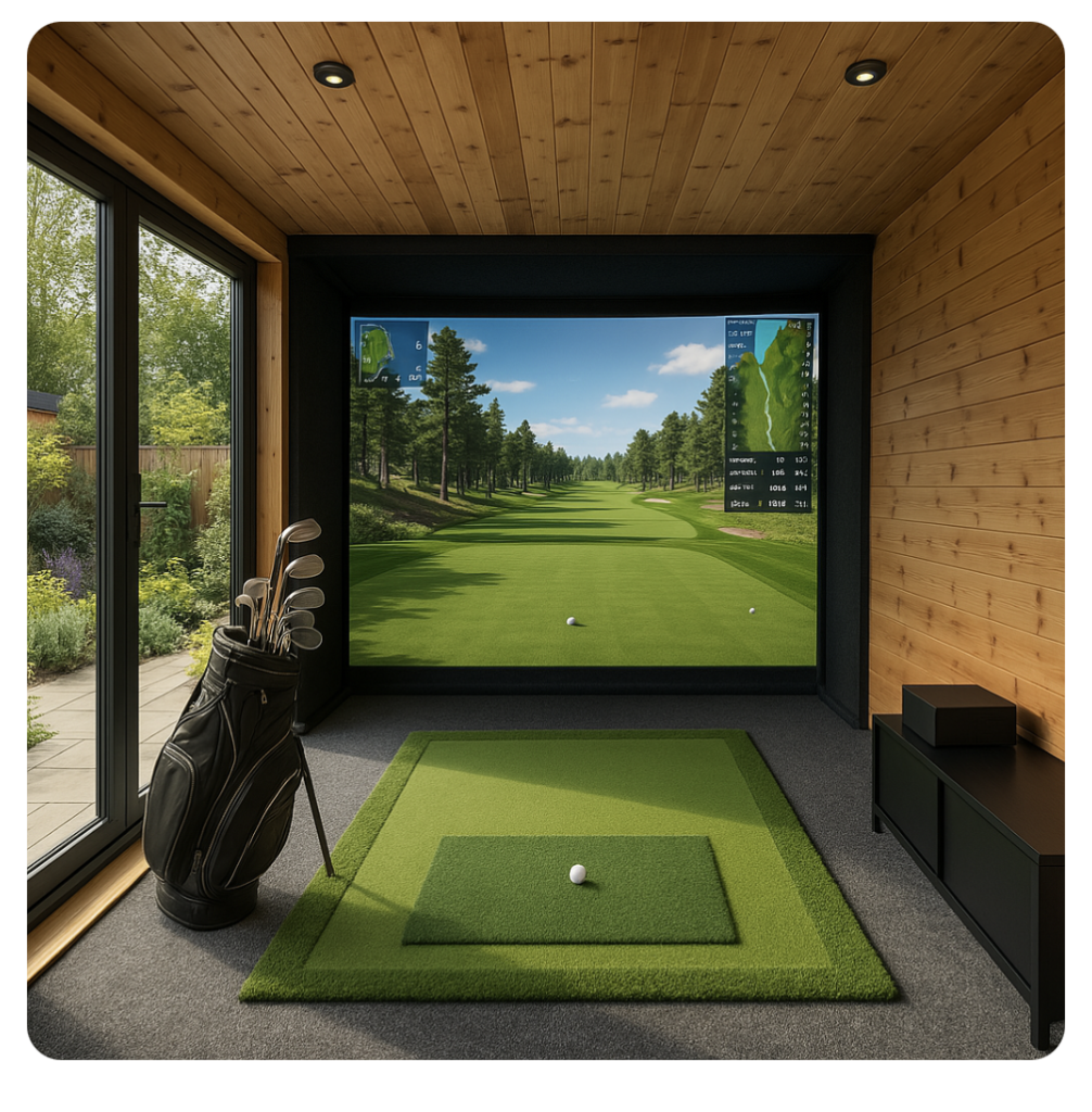 Golf Simulators For Home | Indoor Putting Green & Golf Rooms